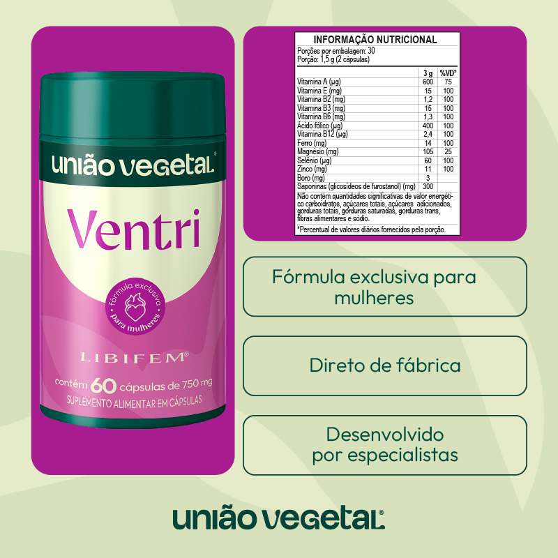 Ventri – Equilíbrio Feminino com Libifem® | Libido e massa magra ...